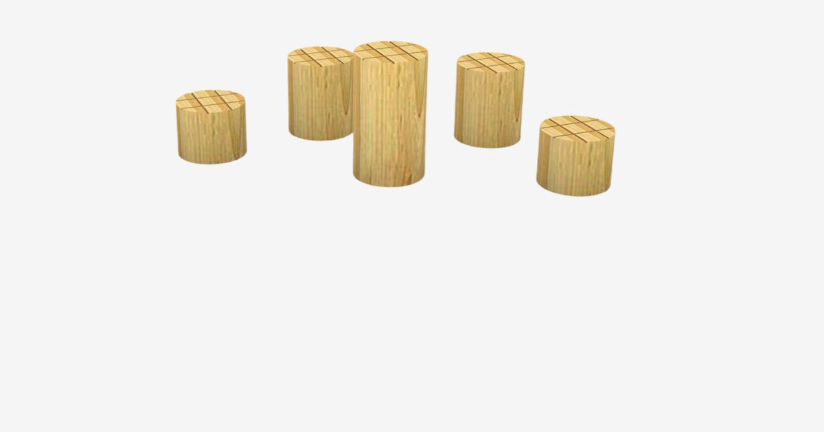 Timber Step Posts (Set of 6) | Phoenix Play